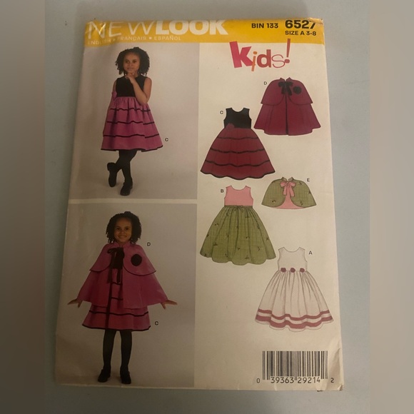 New Look | Other | 5 Vintage New Look 6527 Size A 3 To 8 Sewing Pattern ...